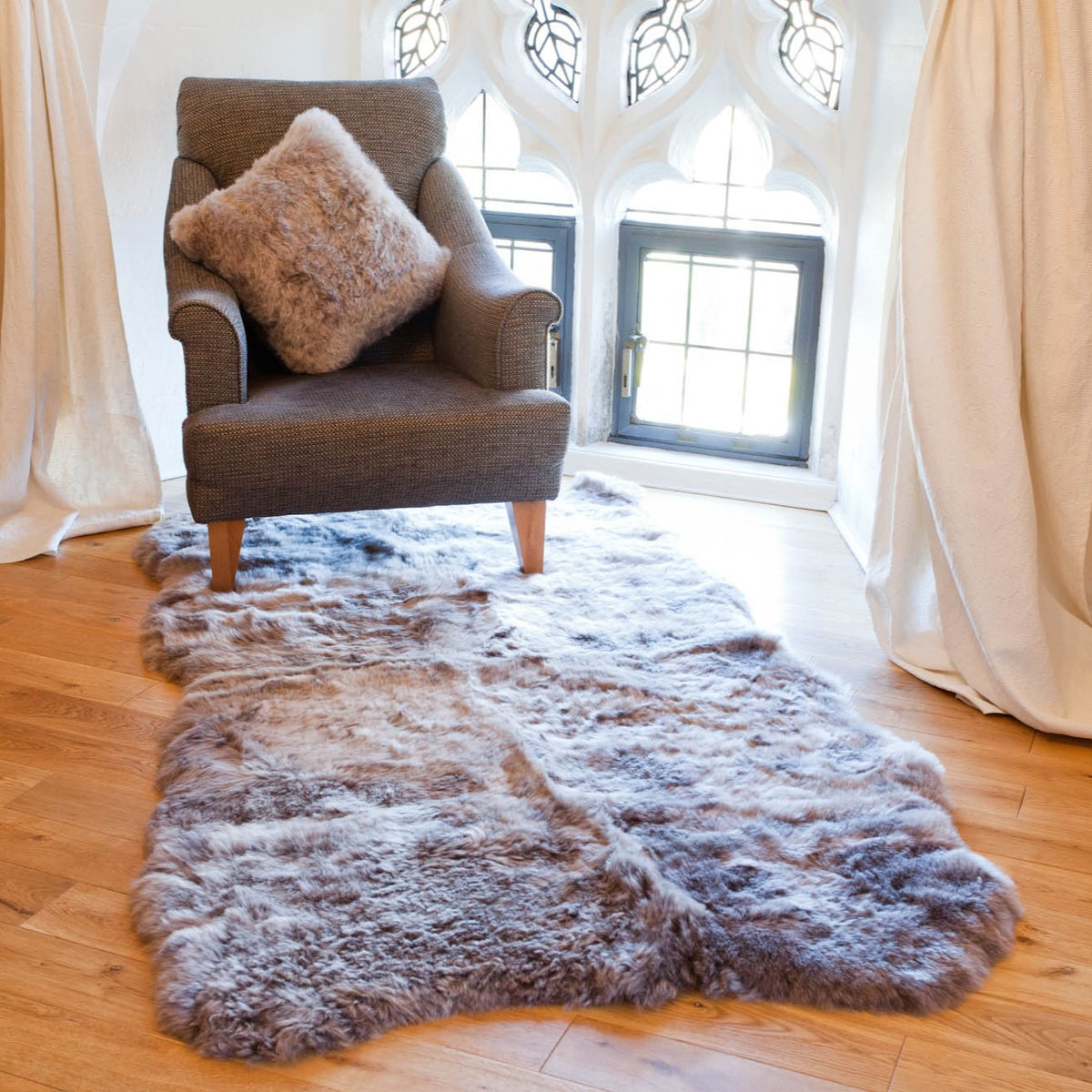 Large Quad Sheepskin Rugs